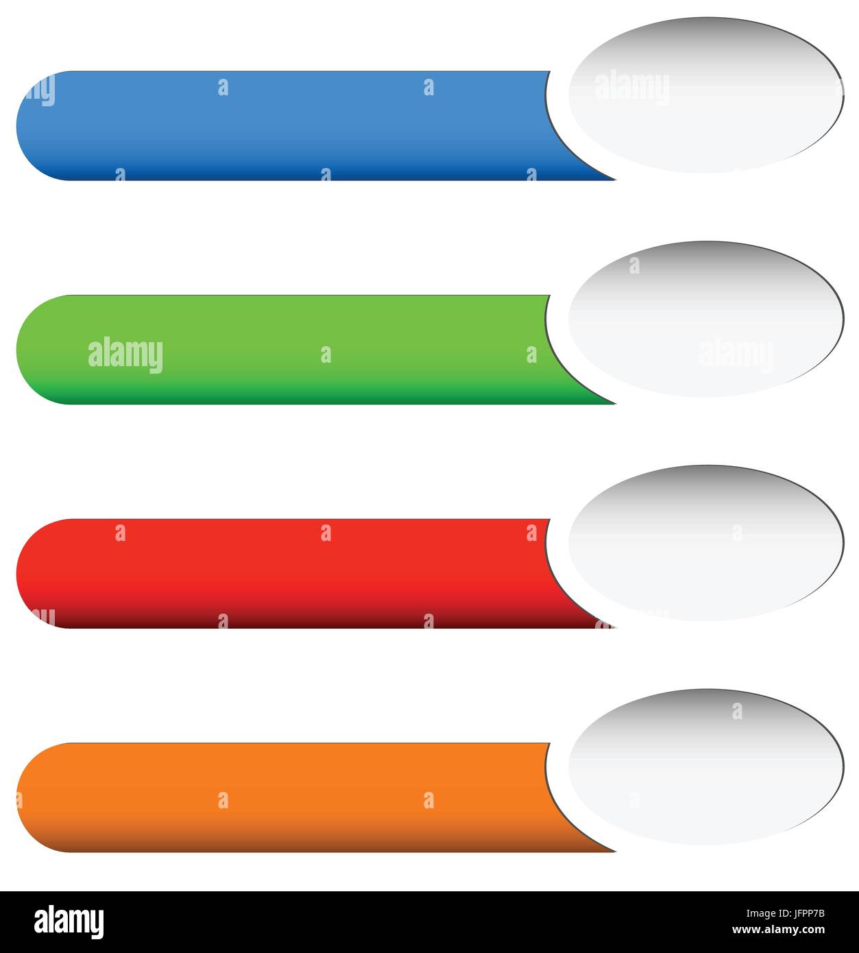 Button or banner elements. Colorful label, tag for your messages ...