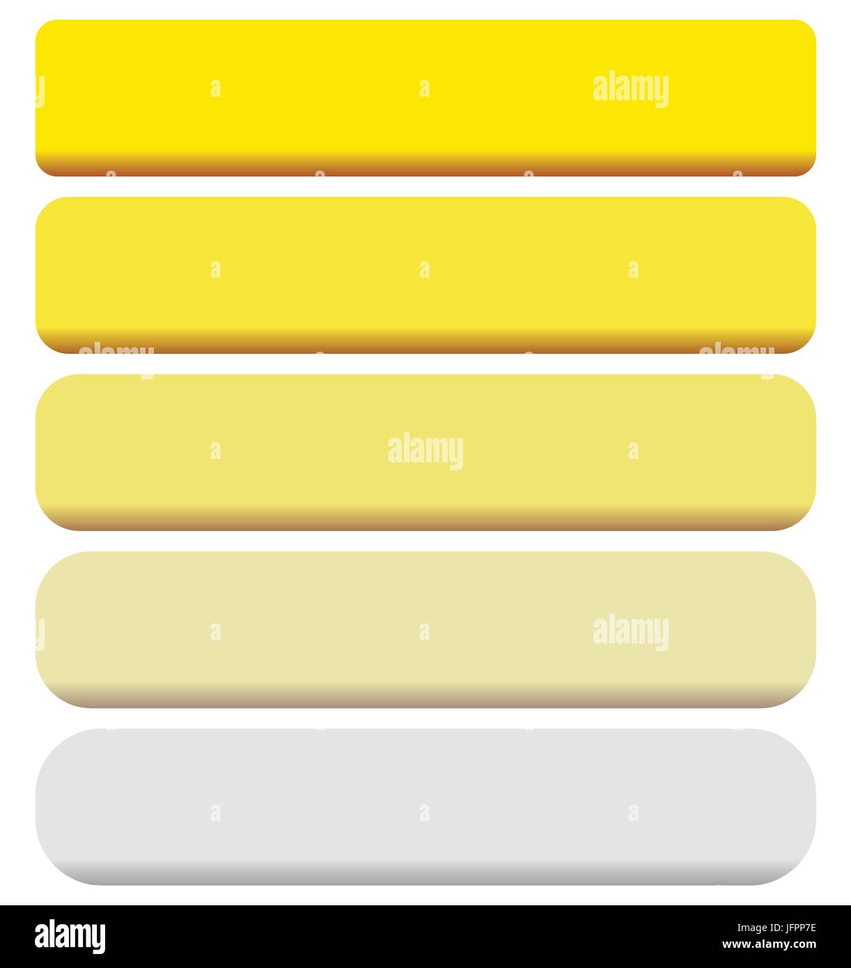 Set of metal plaque, banner shapes. precious metal bars with corner ...