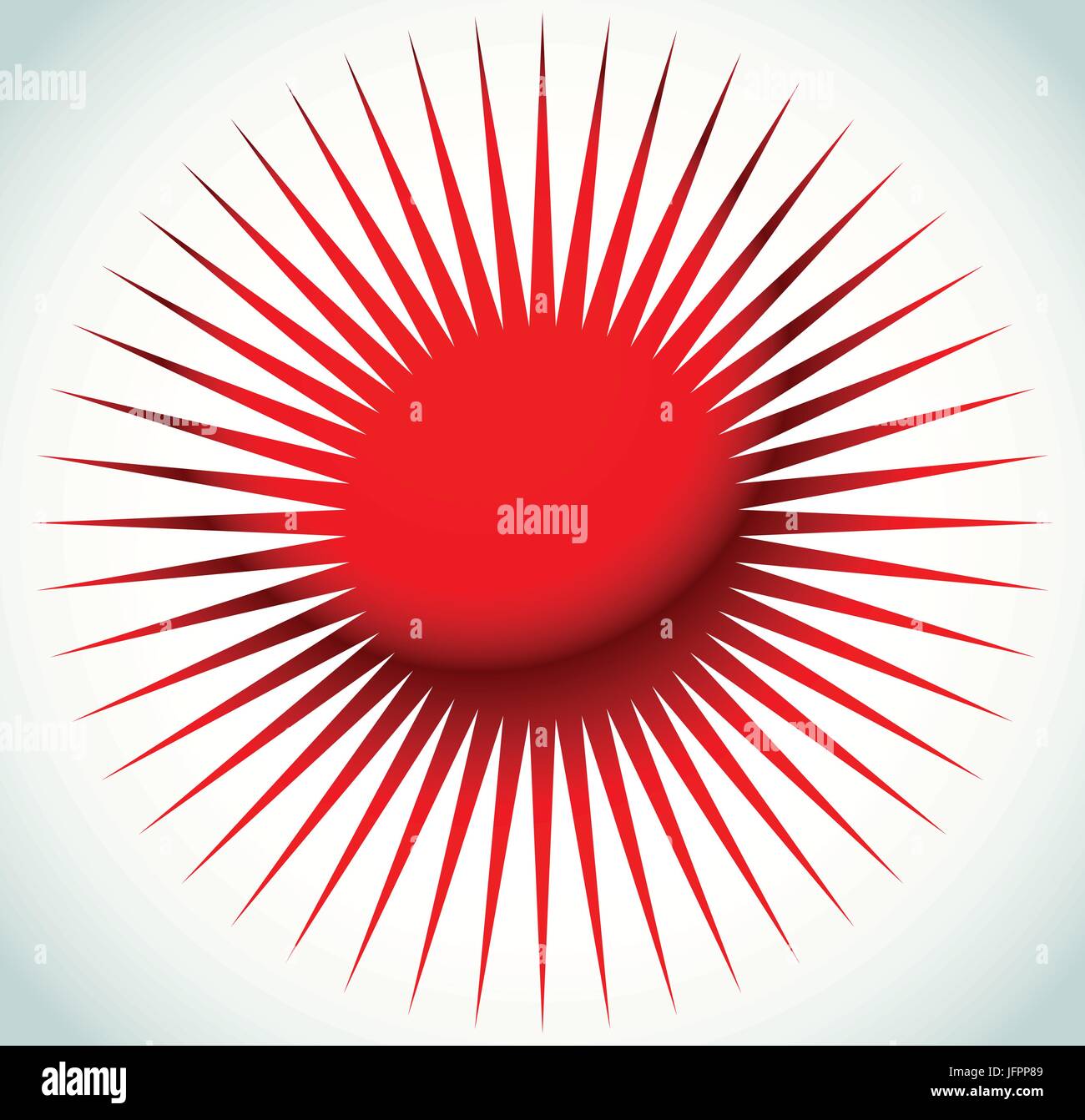 Abstract starburst, sunburst design element. Illustration with sun-like ...