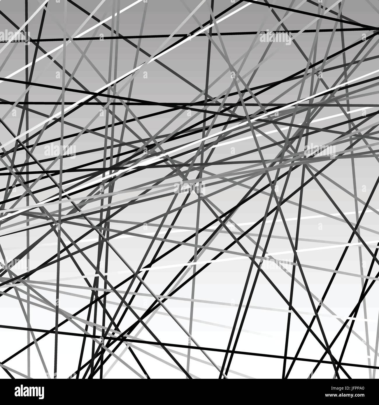 Chaotic grayscale lines texture. Abstract geometric illustration Stock ...