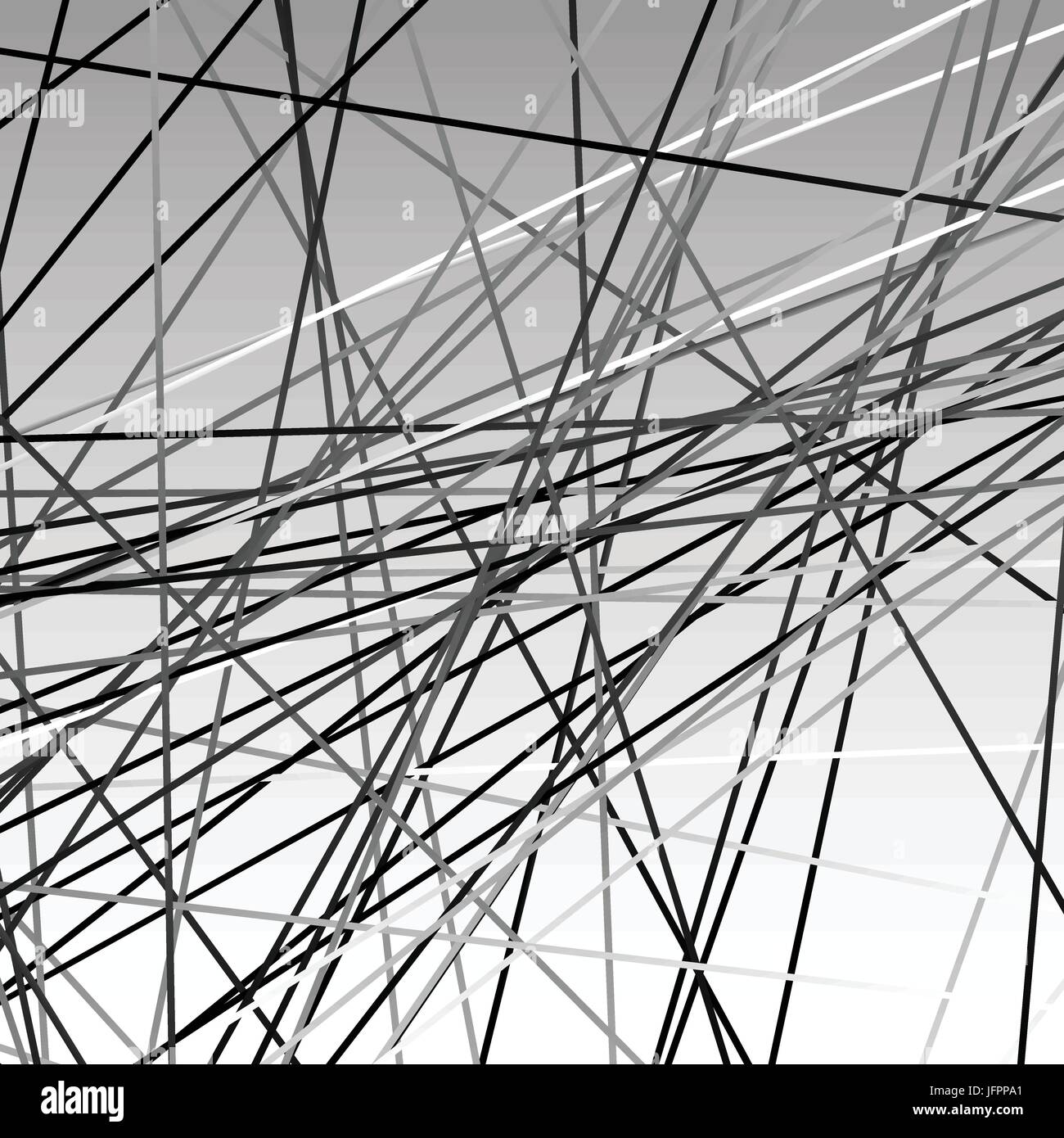 Chaotic grayscale lines texture. Abstract geometric illustration Stock ...