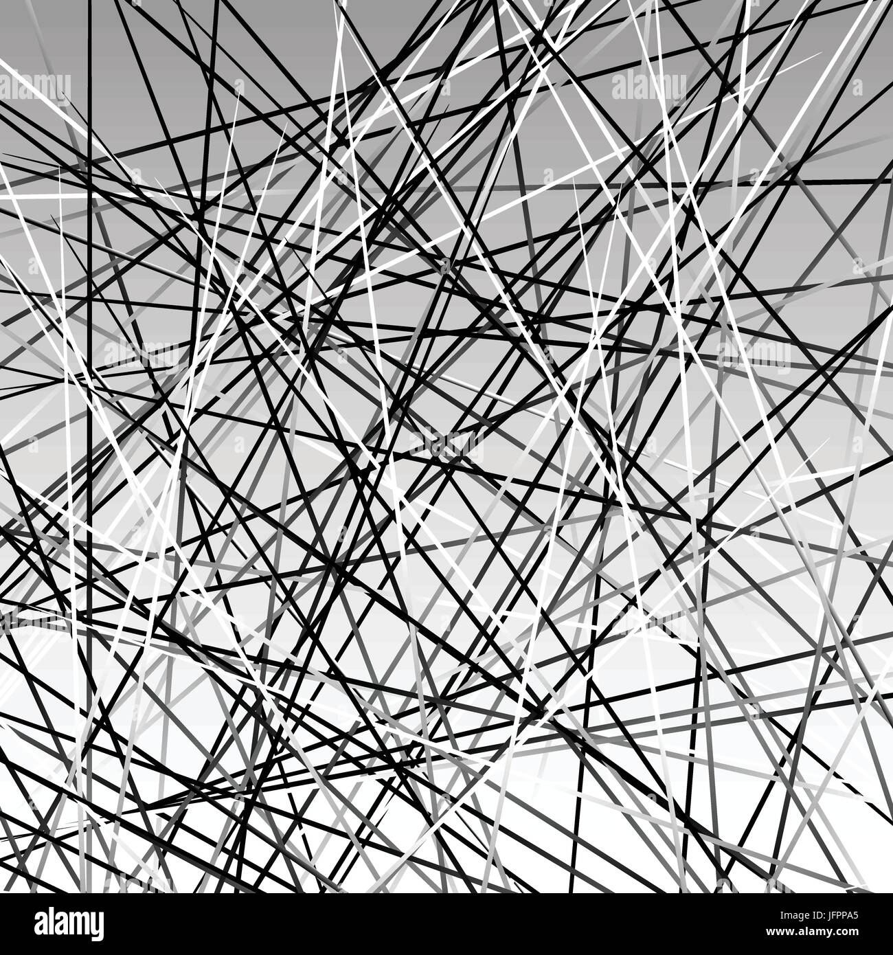 Chaotic grayscale lines texture. Abstract geometric illustration Stock ...