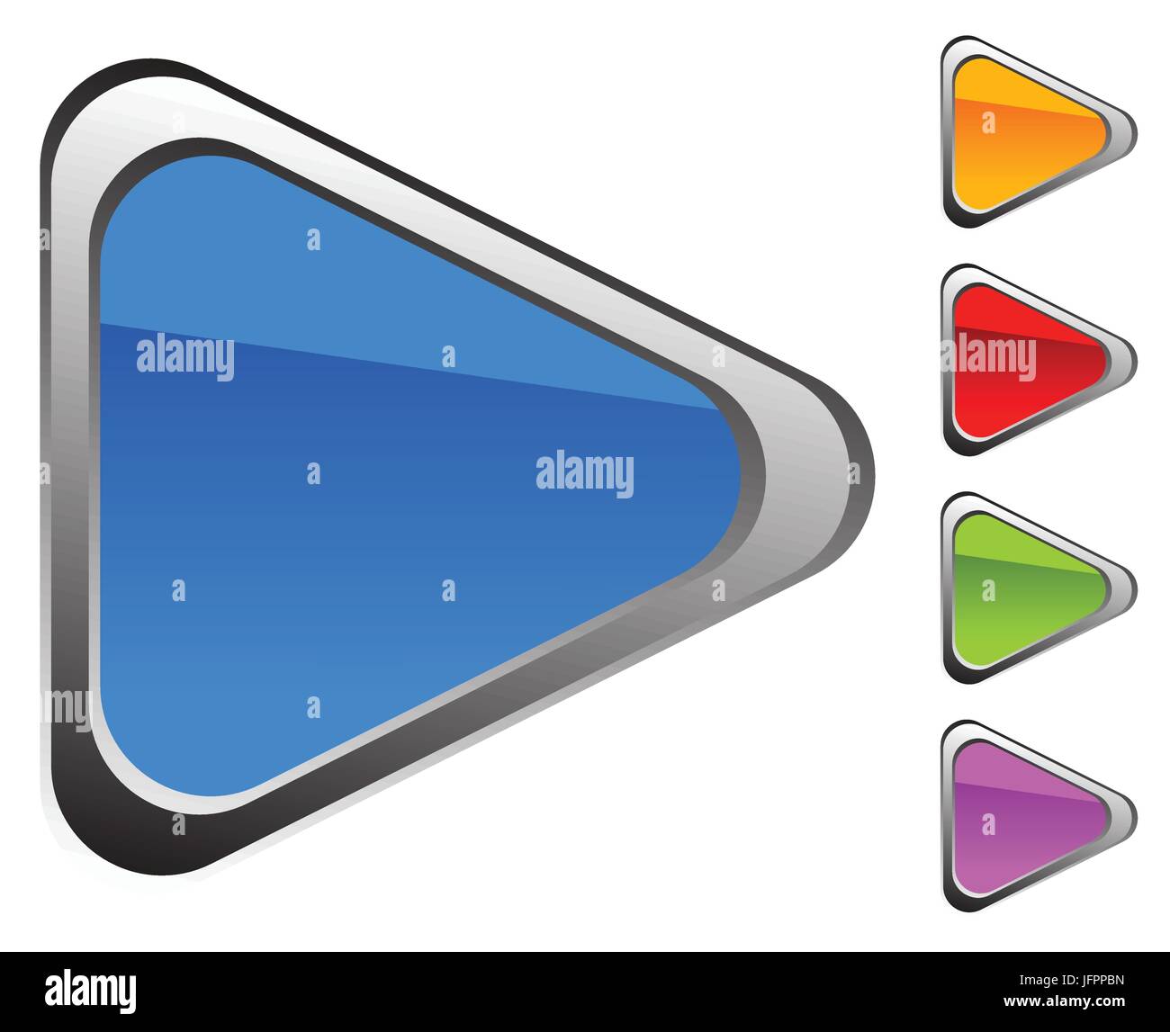 Colorful arrow template. Arrow shapes in different colors Stock Vector ...