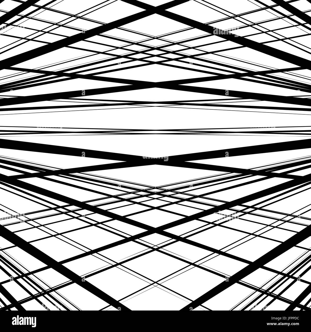 Pattern of irregular, random lines. Black and white abstract texture ...