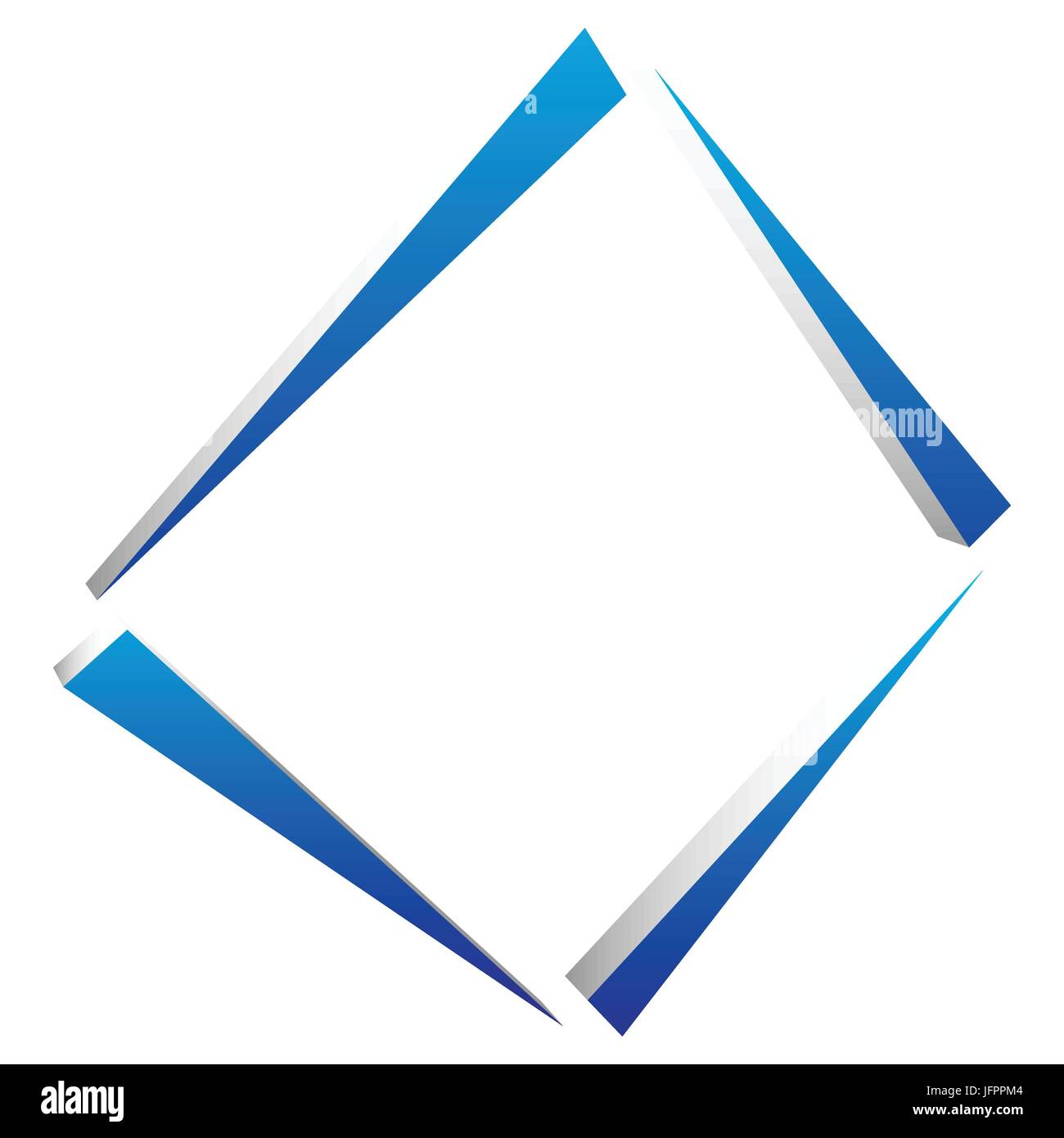 Square geometric element abstract square symbol. Square logo Stock ...