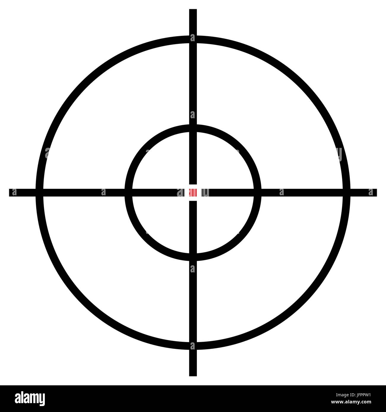 Target symbol isolated on white. Accuracy, target, aiming concept icon ...