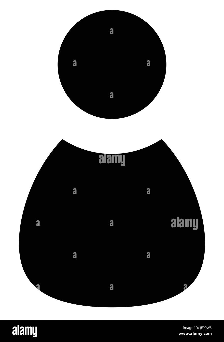 Figure, character / user / avatar icon, symbol. Simple character icon ...
