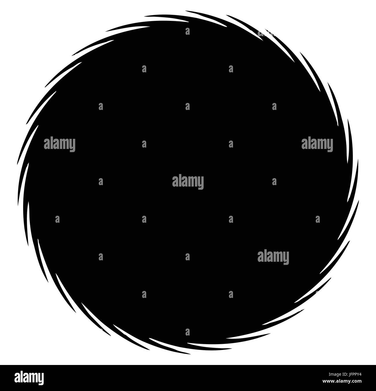 Monochrome spiral geometric. Rotating radial lines abstract design element Stock Vector Image ...