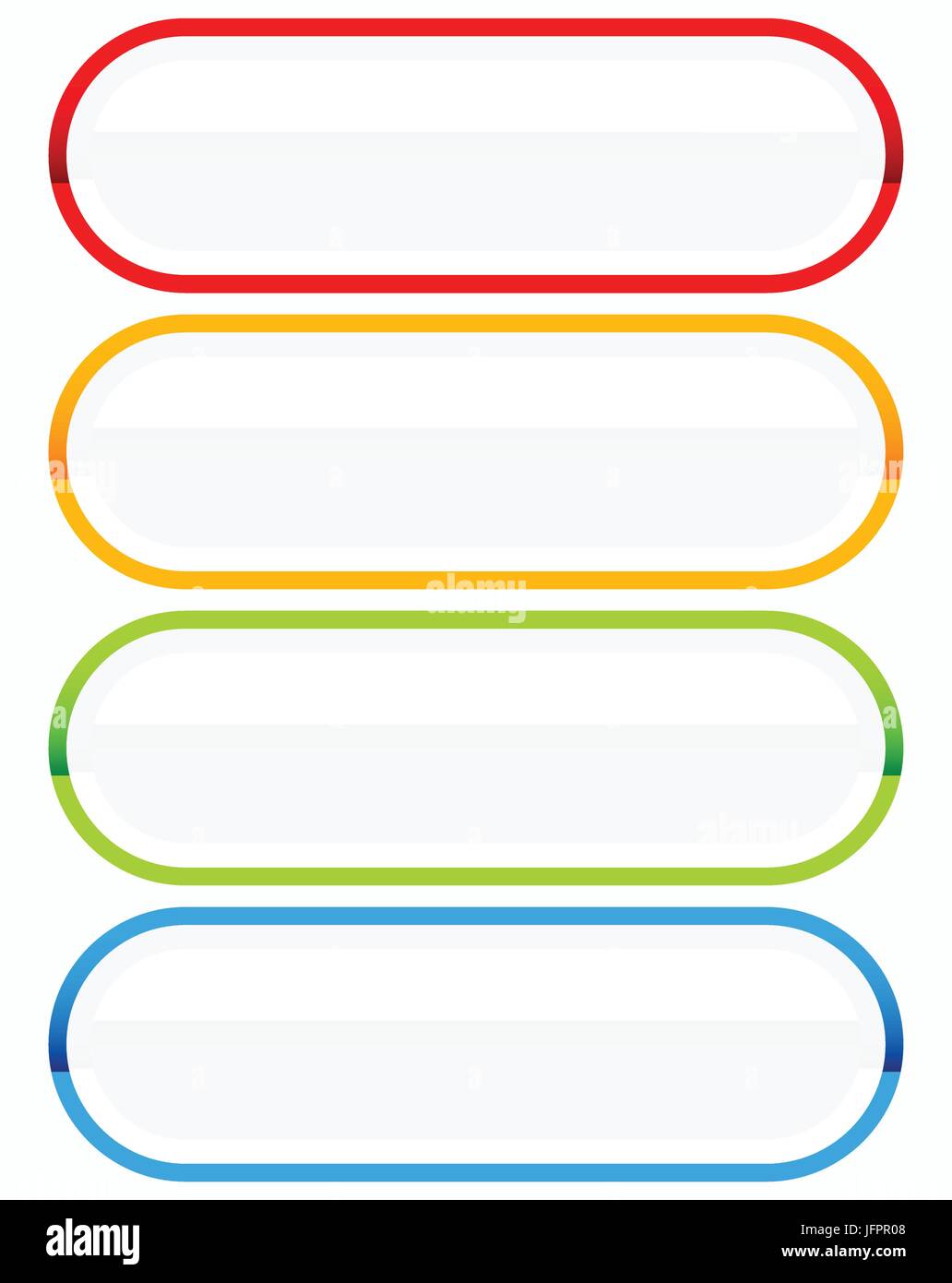 Button or banner elements. Colorful label, tag for your messages ...