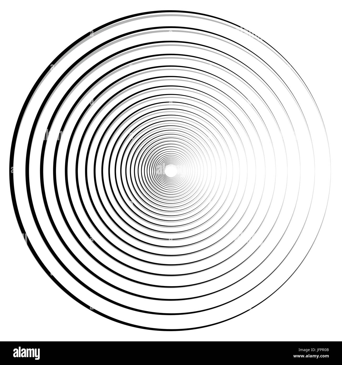 Abstract geometric art with circular motif. Geometric black and white ...