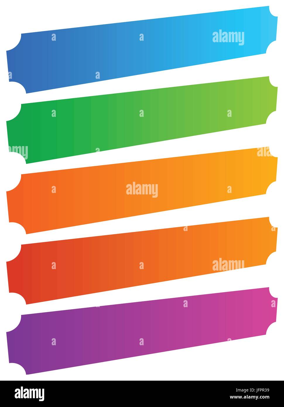 Set of simple banner, button shapes. Colorful banners, buttons in ...