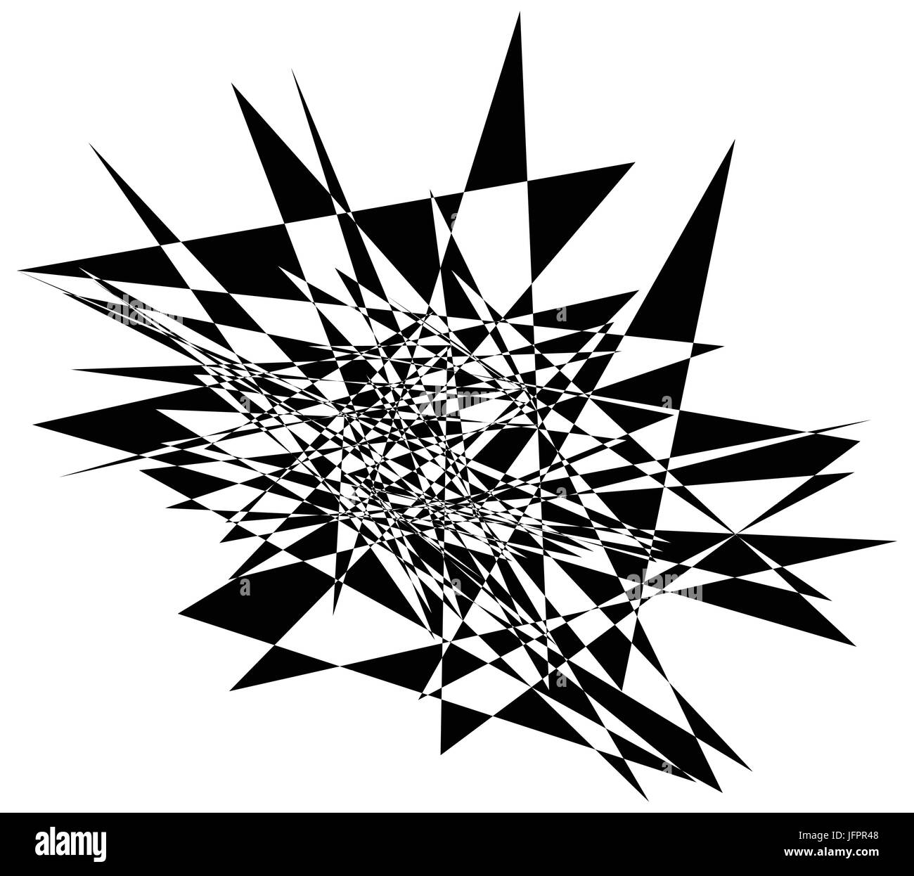 Random scattered pattern. Black and white abstract illustration Stock ...