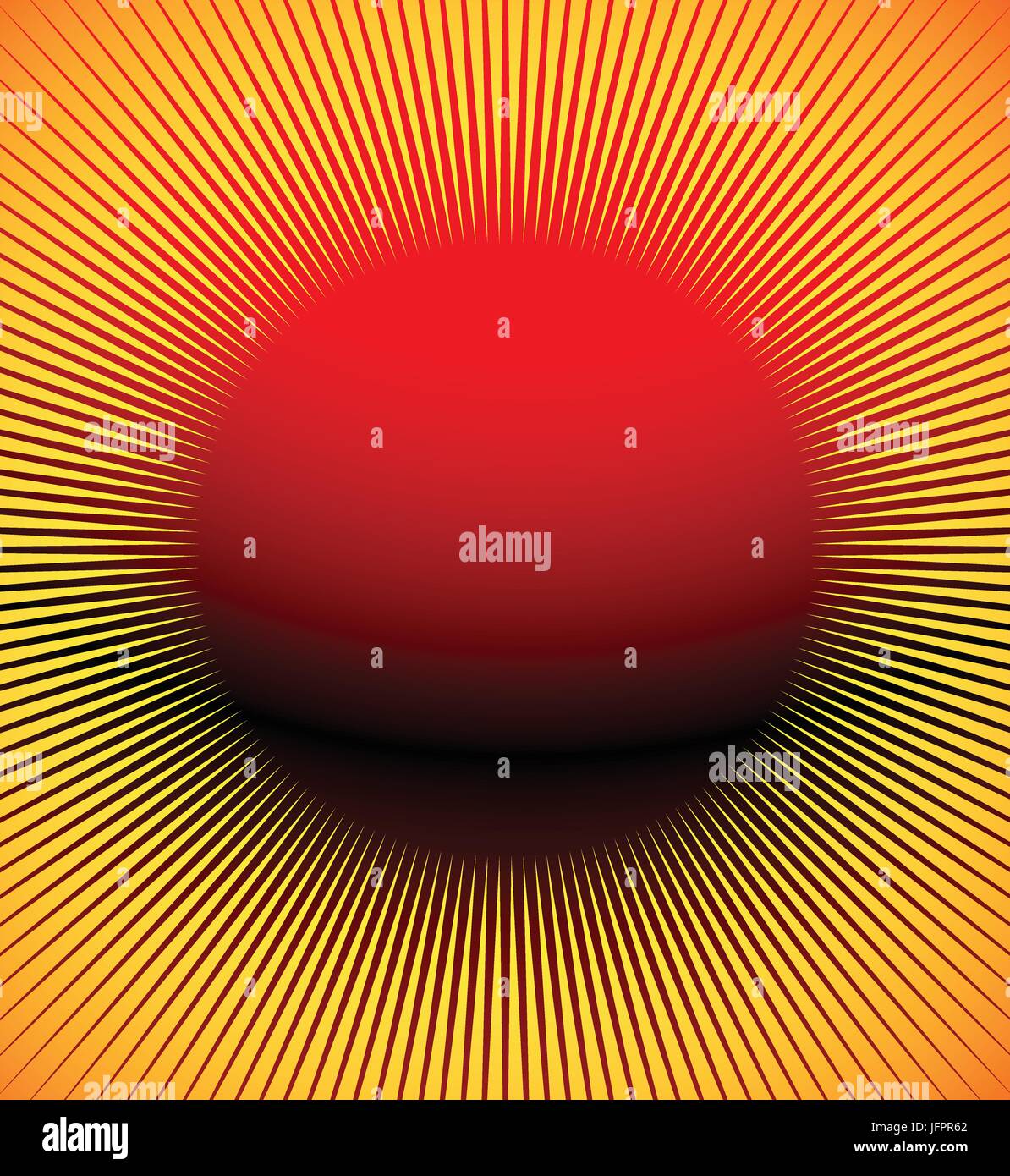 Abstract starburst, sunburst design element. Illustration with sun-like ...