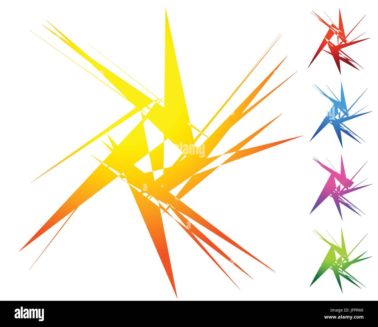 Abstract element. circular, radial distorted design element. colorful ...