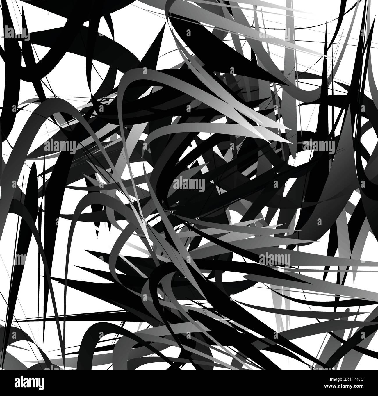 Abstract geometric art with random, scattered shapes Stock Vector Image ...