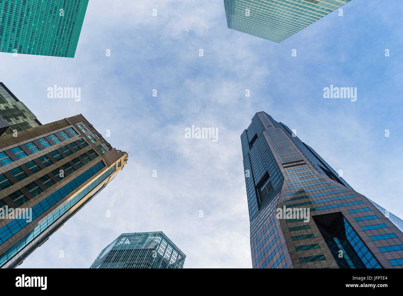 Skyscraper bottom view against hi-res stock photography and images - Alamy