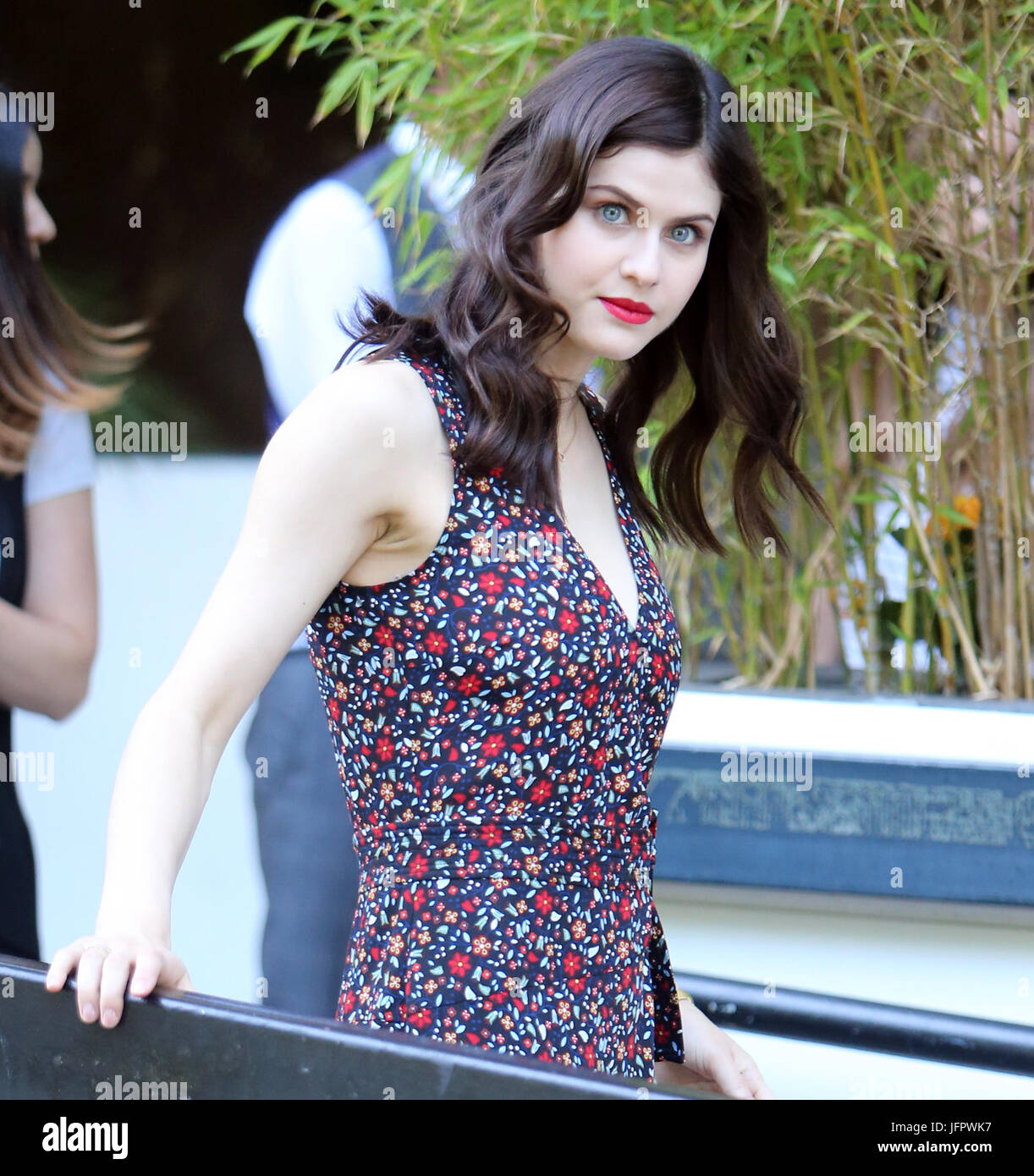 Alexandra Daddario outside ITV Studios Featuring: Alexandra Daddario ...