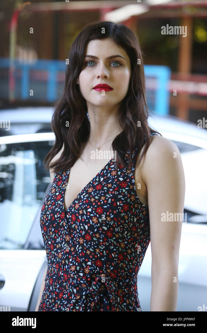 Alexandra Daddario outside ITV Studios Featuring: Alexandra Daddario ...