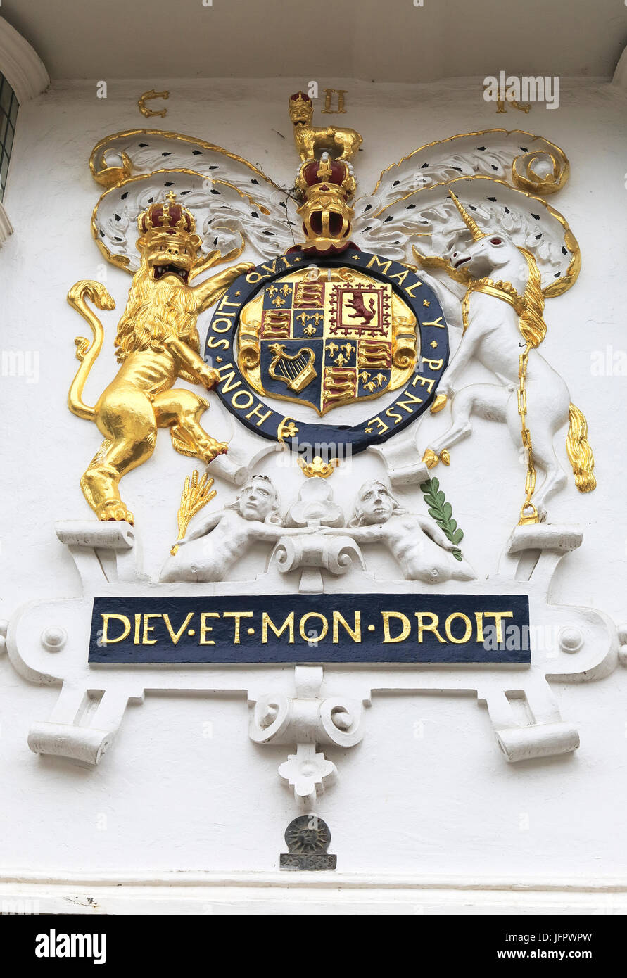 Coat of arms of charles ii High Resolution Stock Photography and Images ...