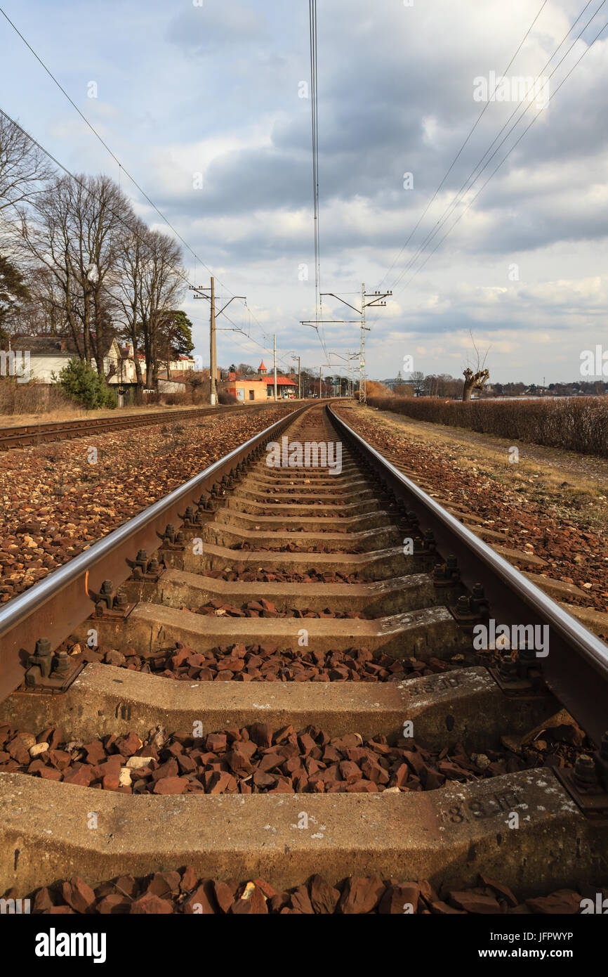 Railway line latvia hi-res stock photography and images - Alamy