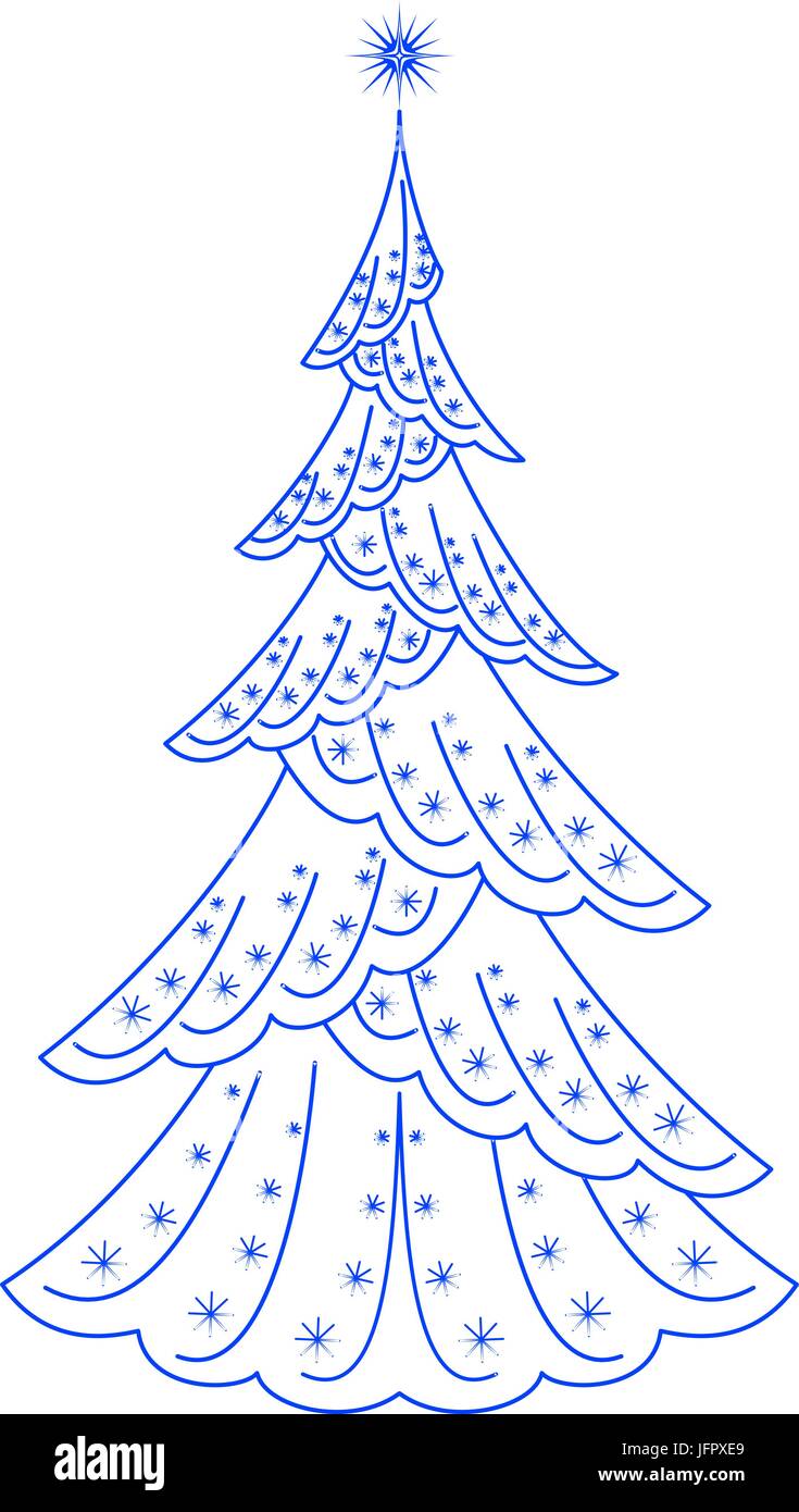 Abstract christmas tree vertical Stock Vector Images - Alamy