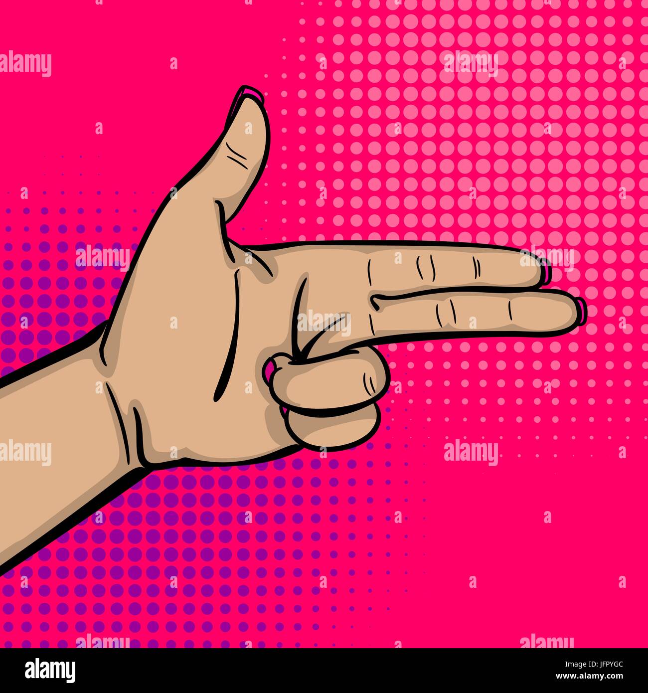 One girl gun Stock Vector Images - Alamy