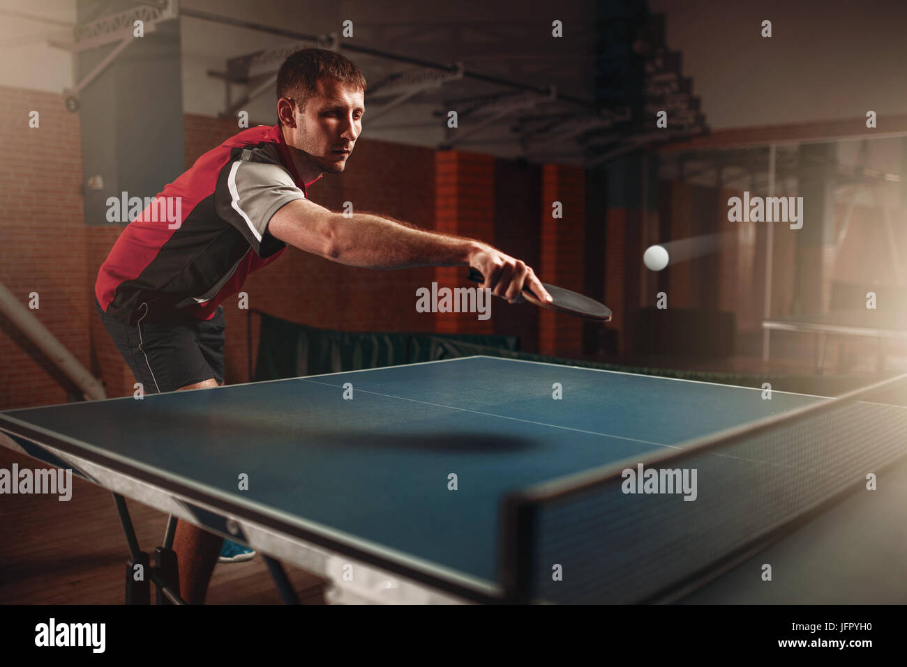 Athlete man playing table hi-res stock photography and images - Alamy