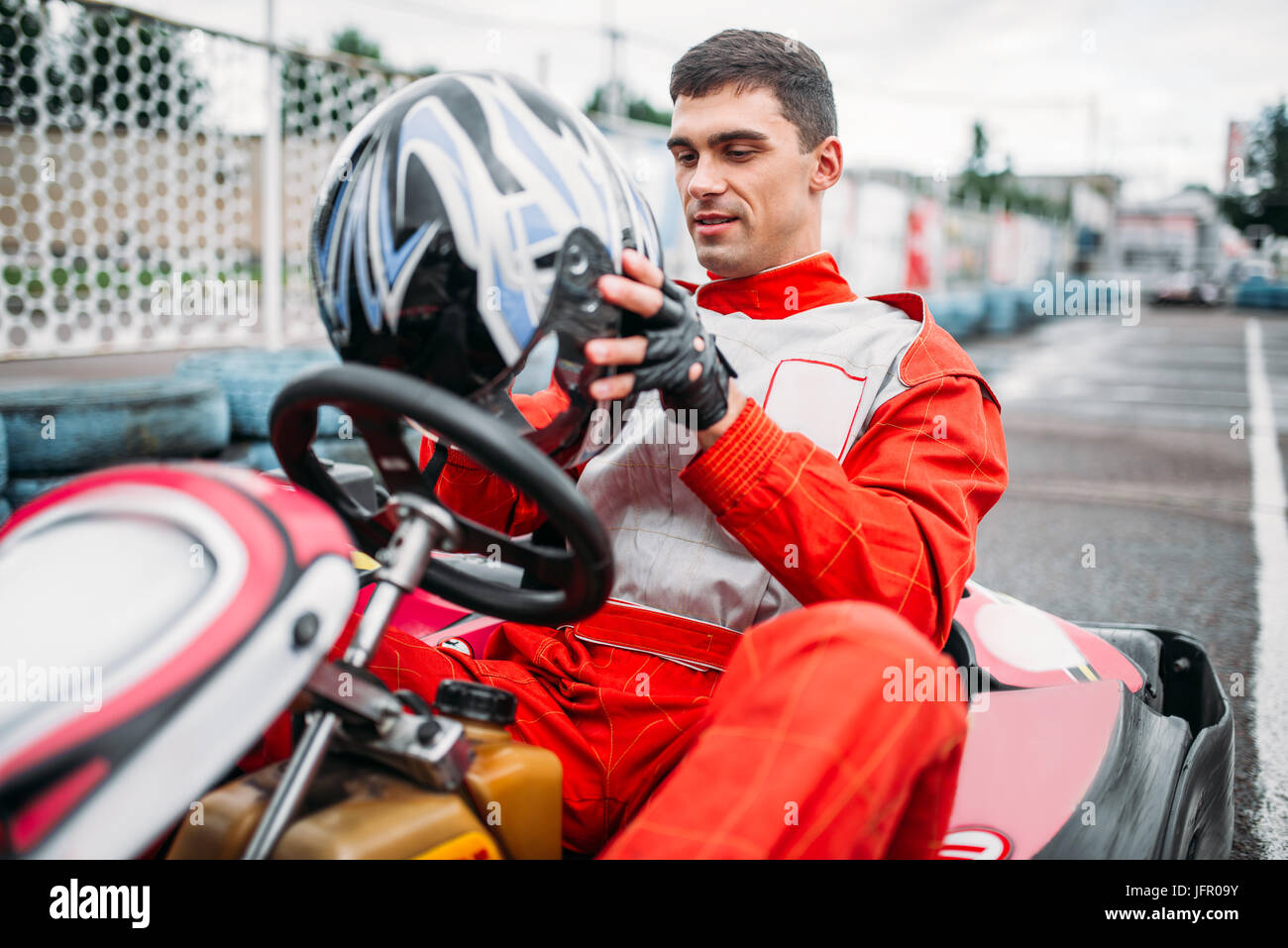 Go kart driver hi-res stock photography and images - Alamy