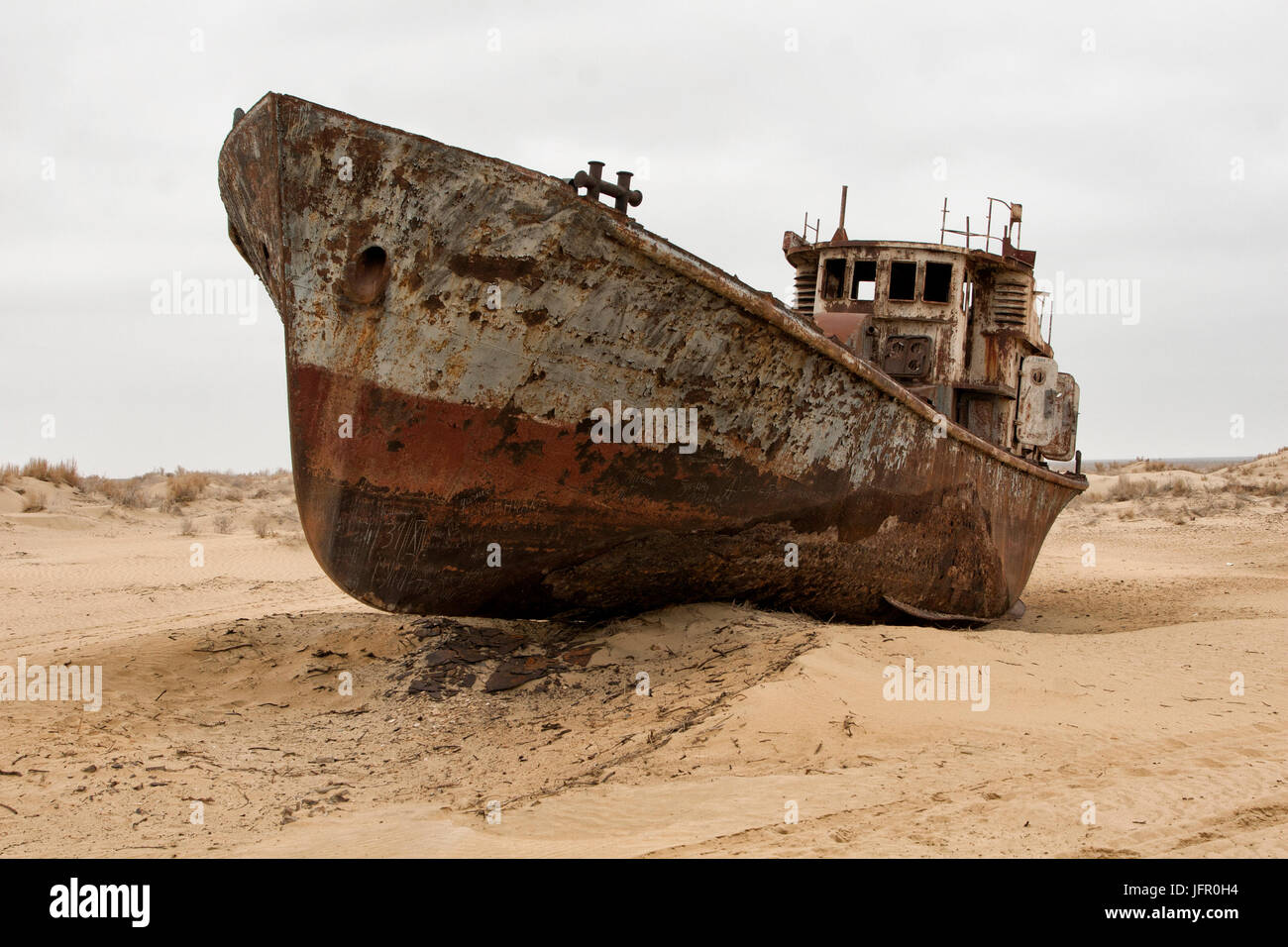 Old ships in the desert ship cemetery the consequence of Aral sea ...