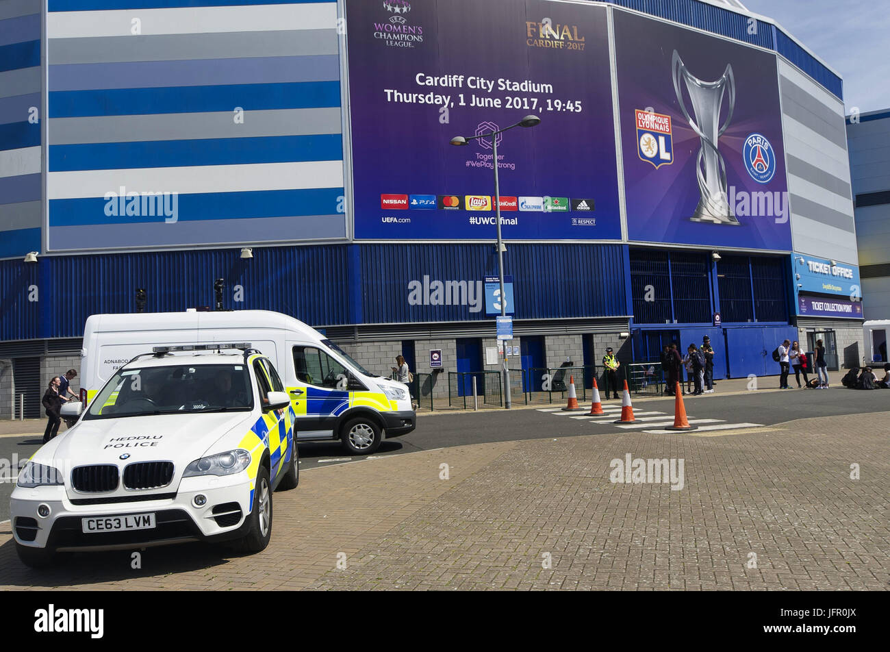 Police presence ahead of the UEFA Womens Champions League Final at the ...