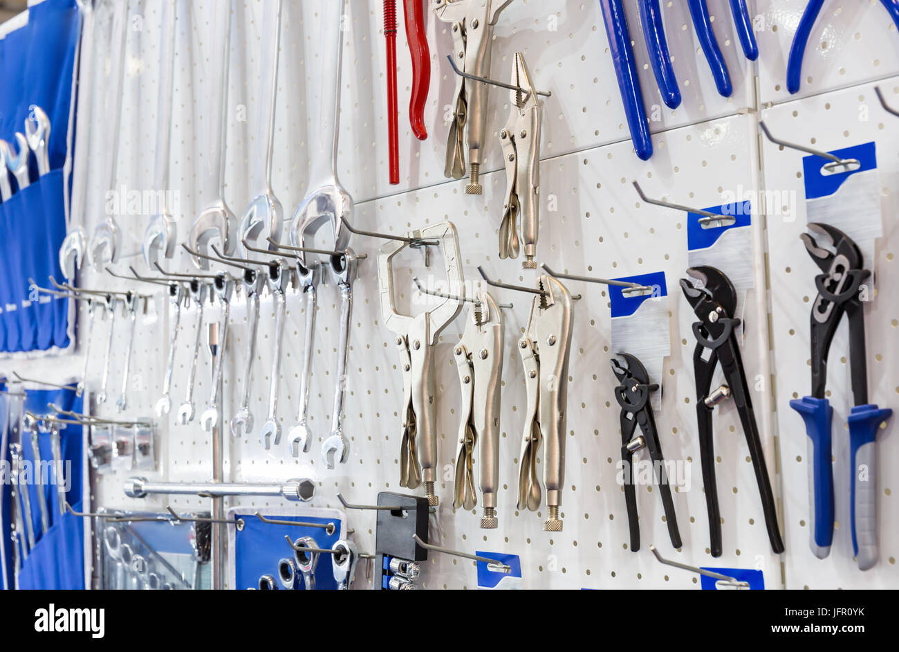 Mechanical tools for auto service and car repair. Workshop or garage ...