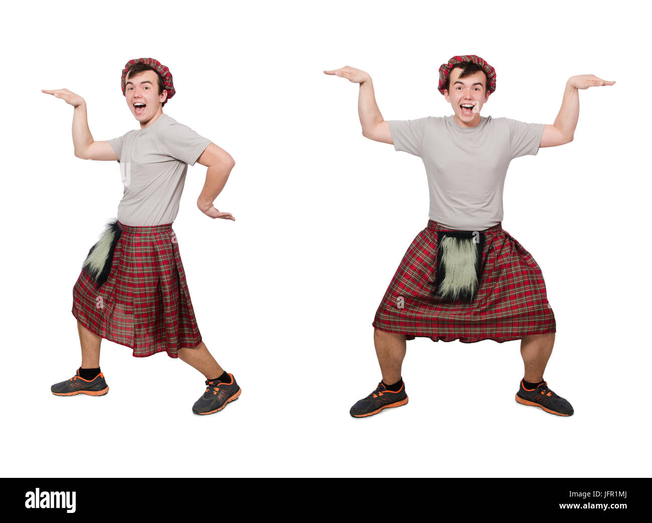Funny scotsman isolated on white Stock Photo - Alamy