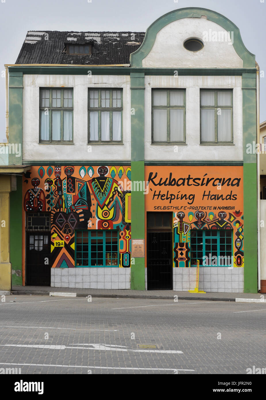 House for self-help projects in the small town Swakopmund Stock Photo ...