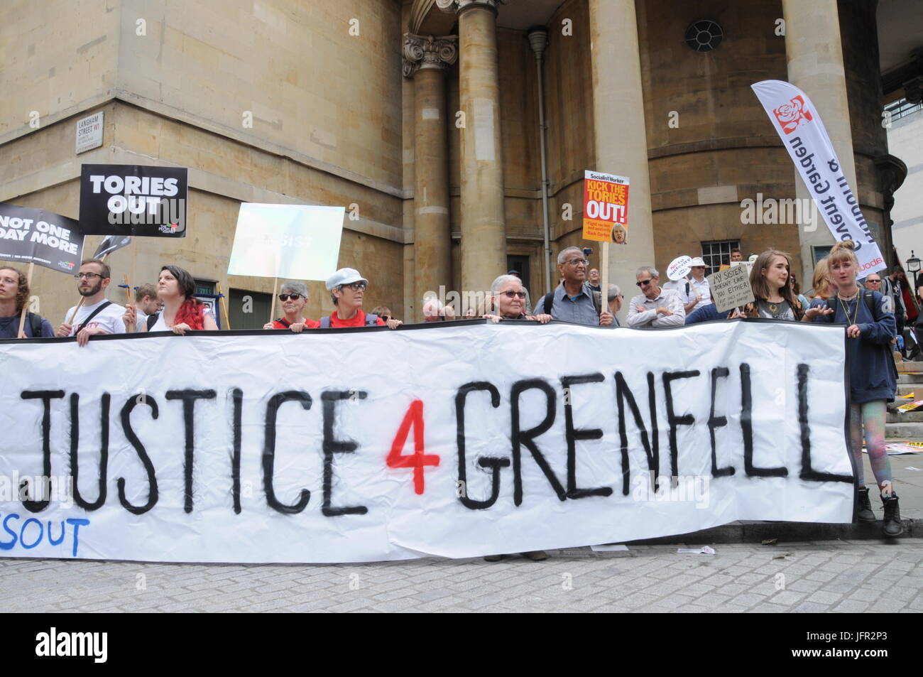 The Justice For Grenfell group join John McDonnell's Anti-Tory March in ...