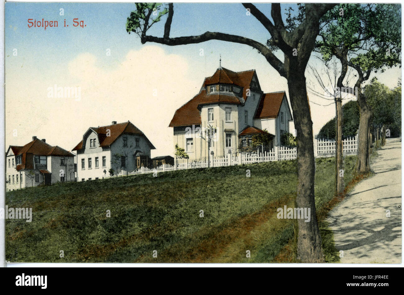 14049-Stolpen-1912-Villen-Brück & Sohn Kunstverlag Stock Photo - Alamy