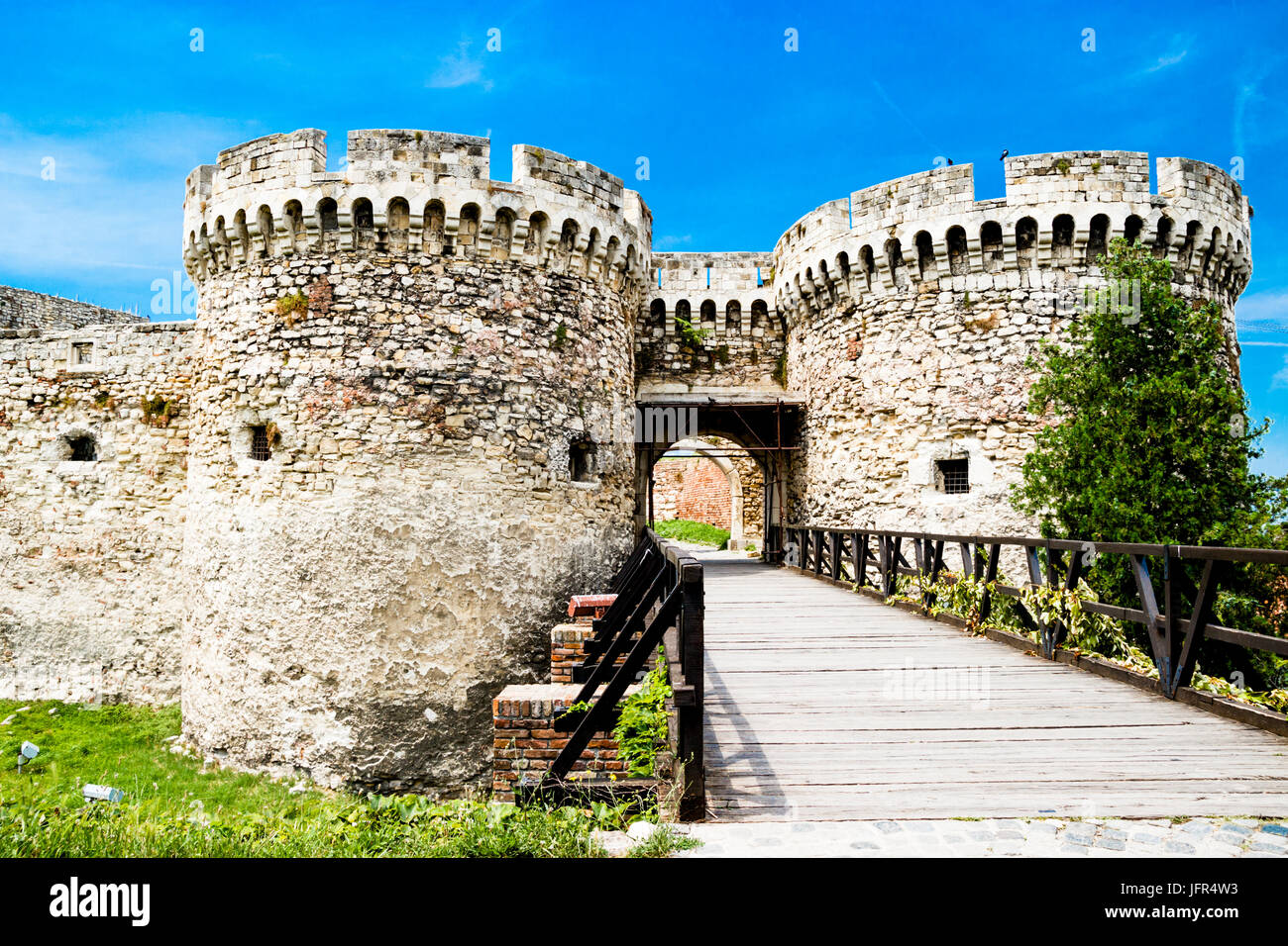 Belgrade Serbia Old Castle Entrance Nice View Stock Photo - Alamy