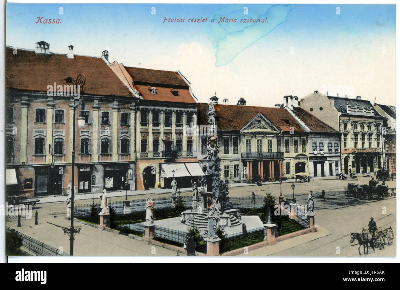 14607-Kassa-1912-Föutcai reszlet a Maria szoborral-Brück & Sohn ...