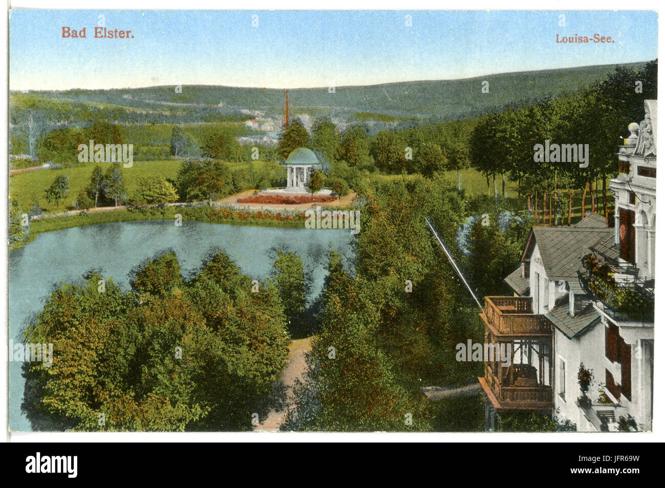 15282-Bad Elster-1912-Louisasee-Brück & Sohn Kunstverlag Stock Photo ...