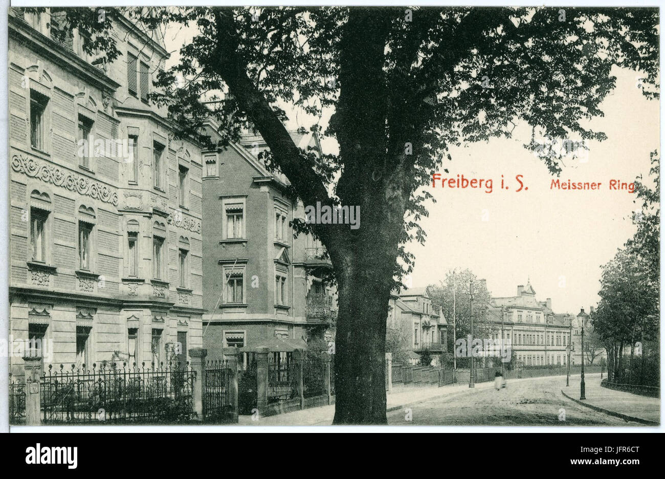 A collection of 1908 postcards from Freiberg, Saxony, published by ...