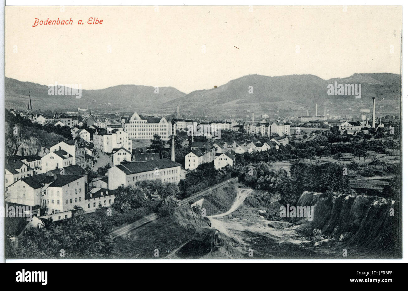 15416-Bodenbach-1913-Blick auf Bodenbach-Brück & Sohn Kunstverlag Stock ...