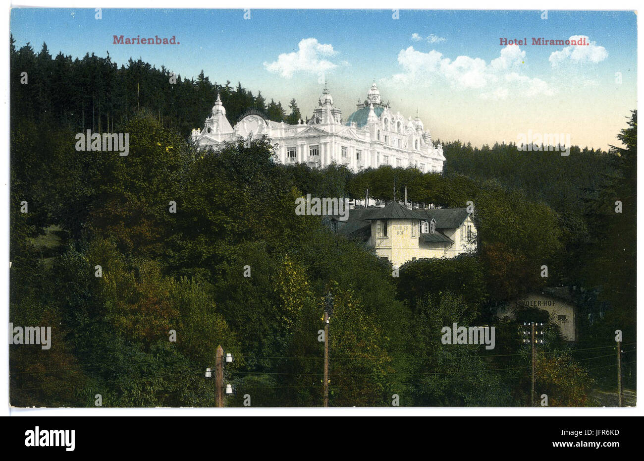 15506-Marienbad-1913-Hotel Miramondi-Brück & Sohn Kunstverlag Stock ...