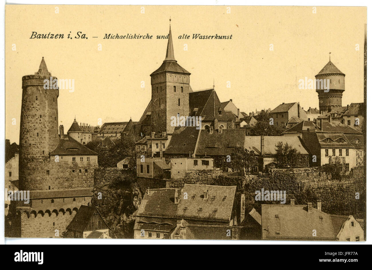 15870-Bautzen-1913-Alte Wasserkunst und Michaeliskirche-Brück & Sohn ...