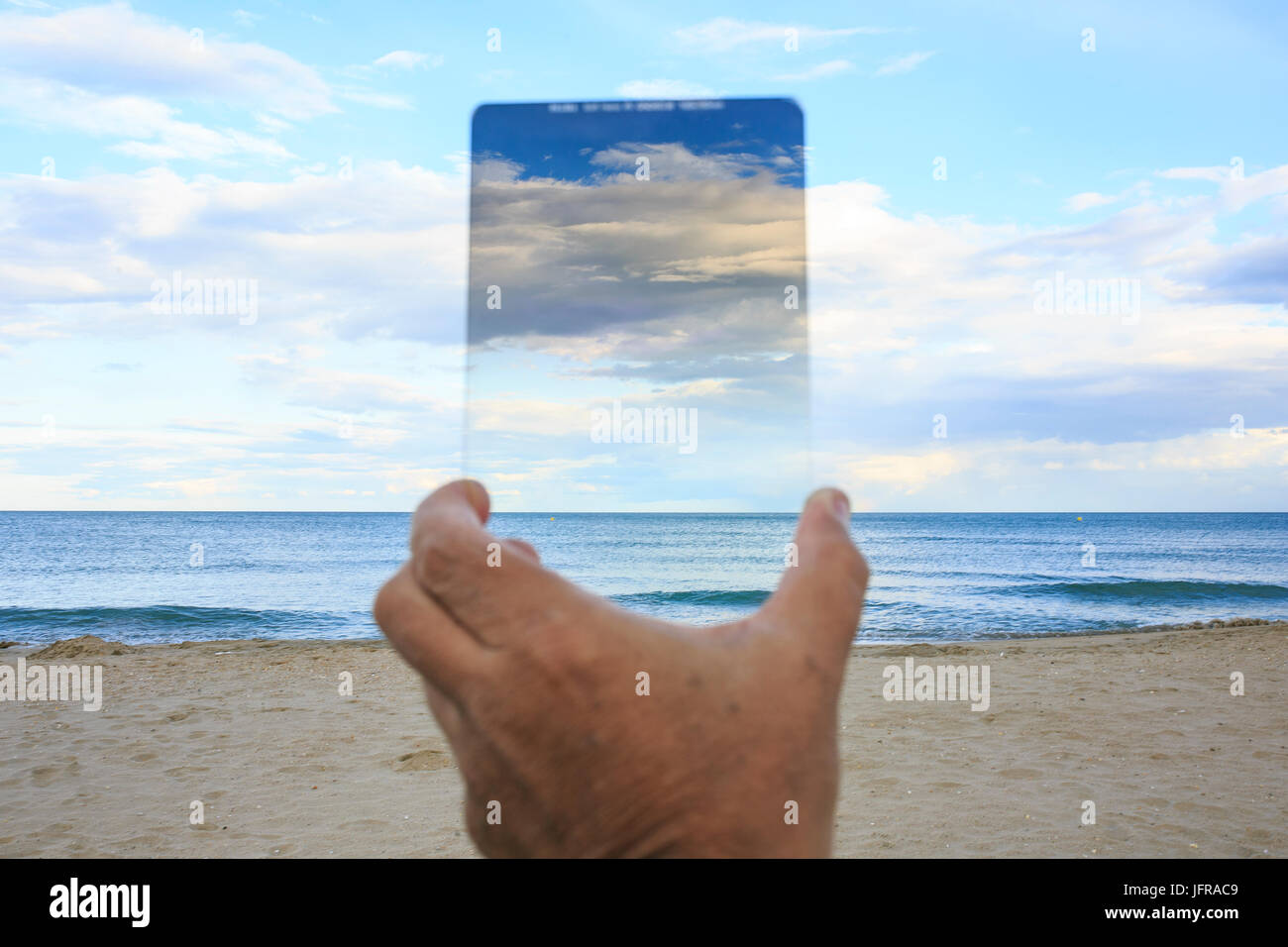 Graduated neutral-density filter in the sky Stock Photo - Alamy