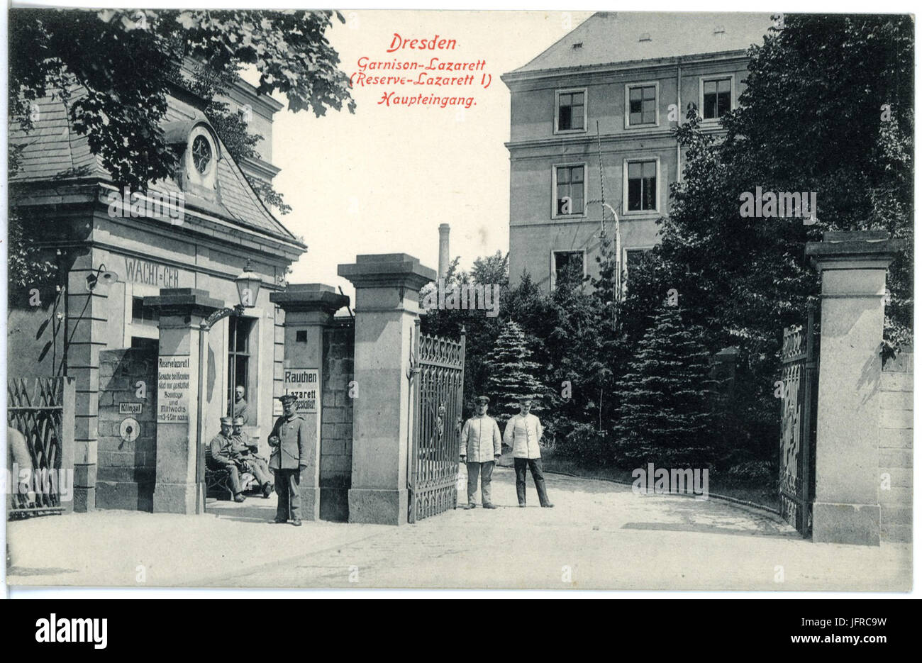 19139-Dresden-1915-Garnison-Lazarett (Reserve-Lazarett) Haupteingang ...