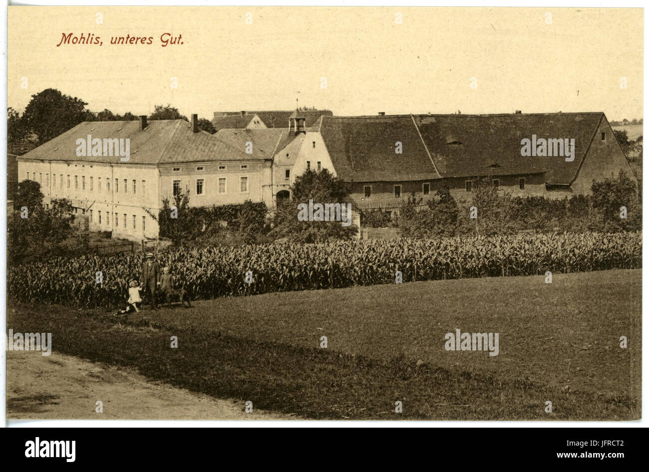 19475-Mohlis-1915-unteres Gut-Brück & Sohn Kunstverlag Stock Photo - Alamy