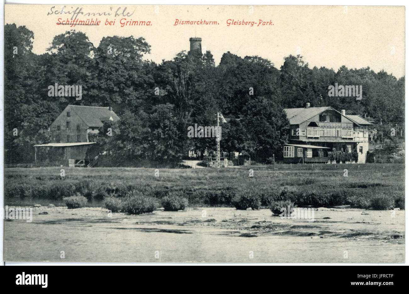 This postcard collection from 1915 highlights landmarks in Grimma ...