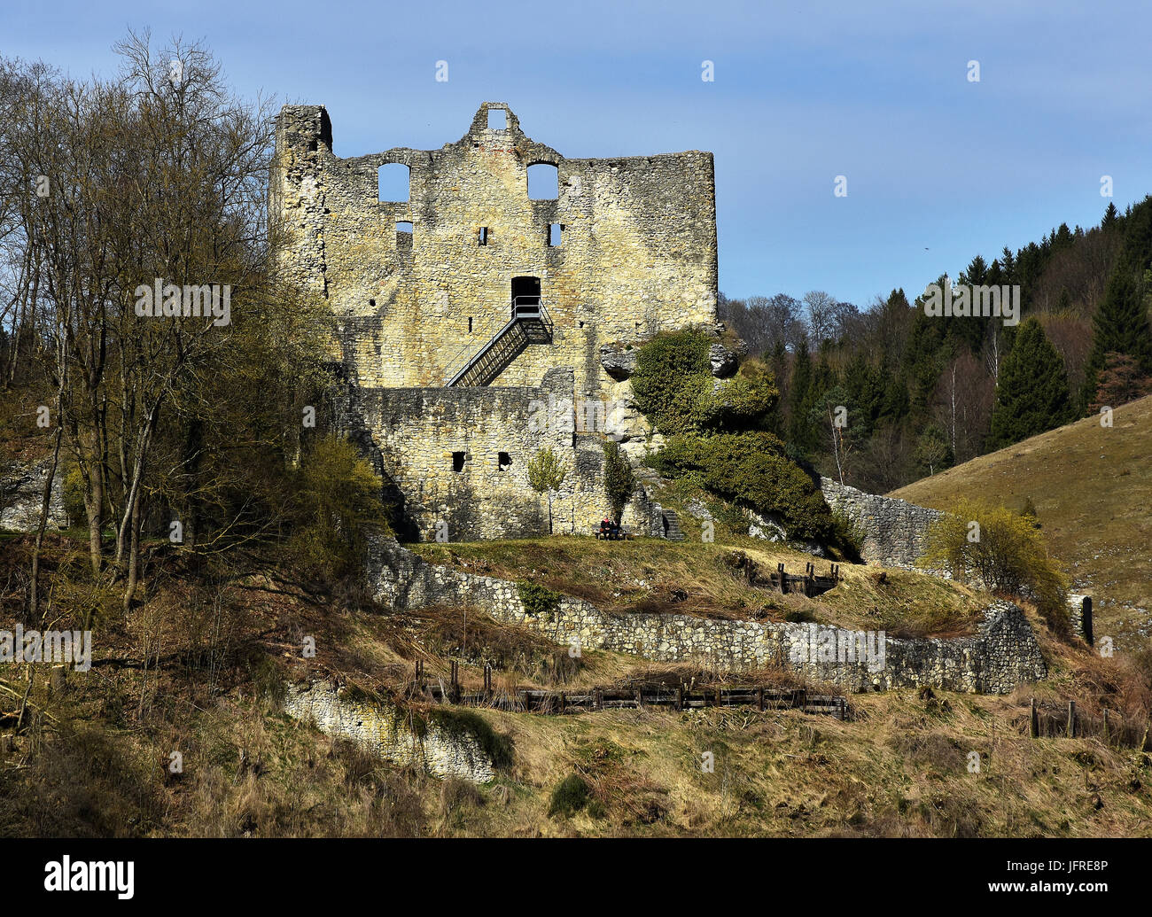 swabian alb; Germany; ruin Bichishausen Stock Photo - Alamy
