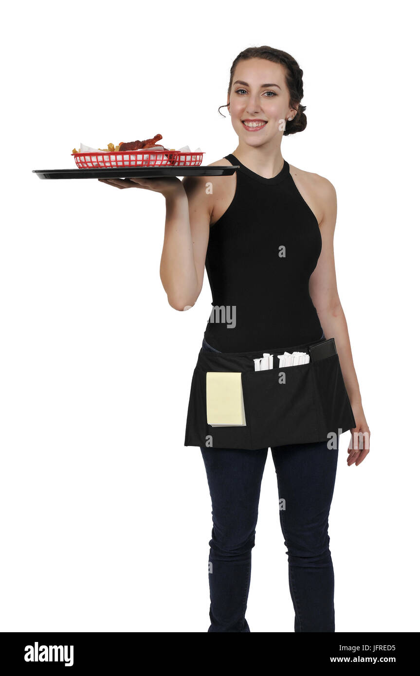 Cafeteria woman uniform hi-res stock photography and images - Alamy