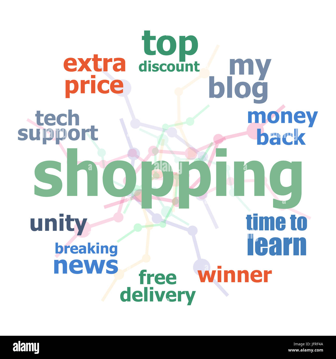 Text Shopping. Business concept Stock Photo - Alamy