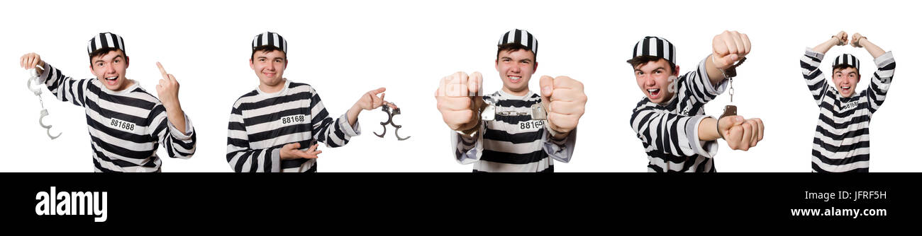 The funny prison inmate in concept Stock Photo - Alamy